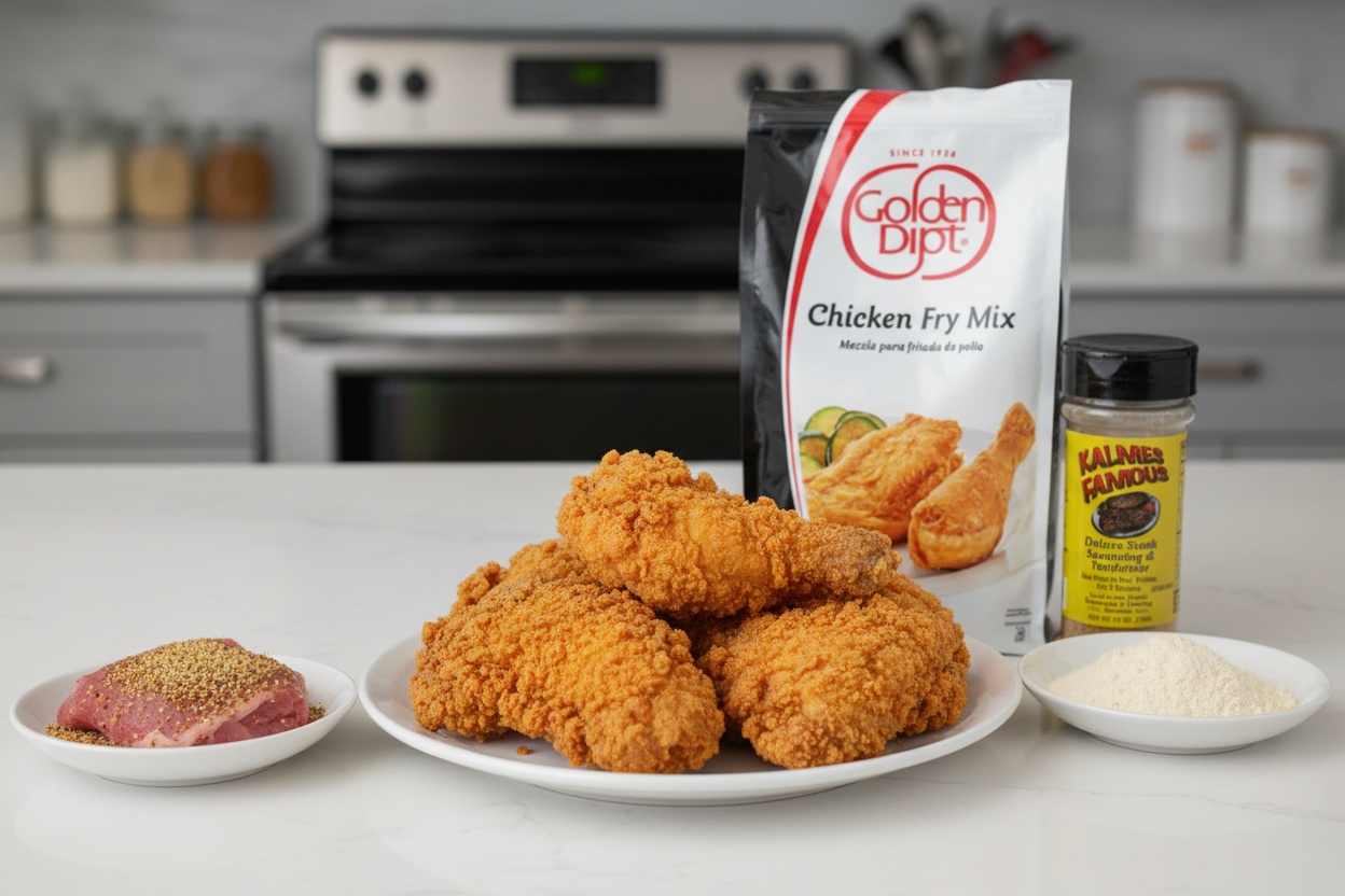 Classic Crispy Fried Chicken with Golden Dipt Breading | Kalmes Foods